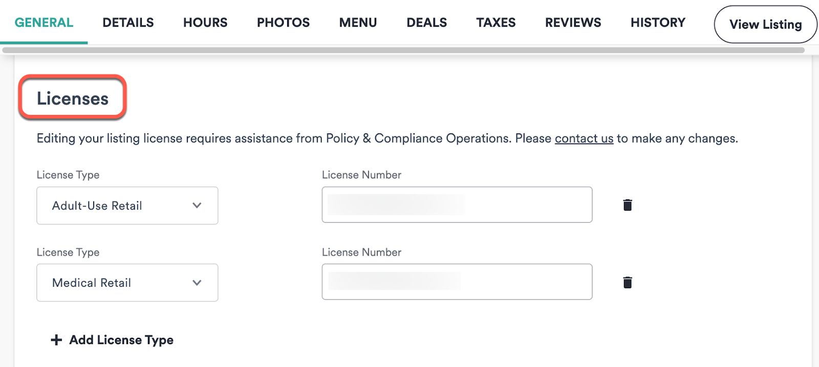 My delivery license wasn't validated, what can I do?