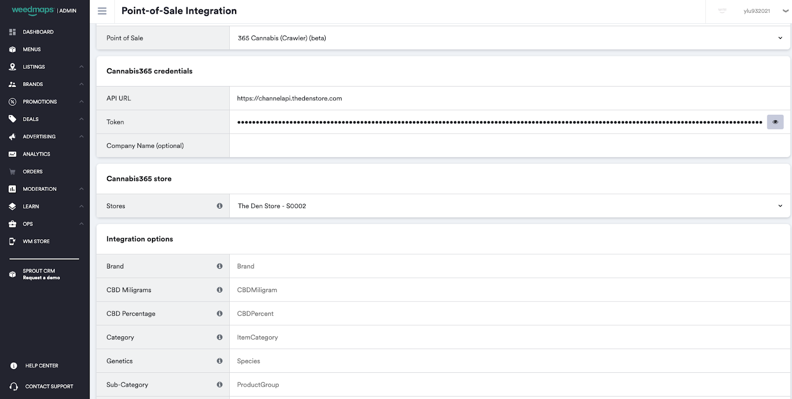WM Integrations: How to connect with 365 Cannabis