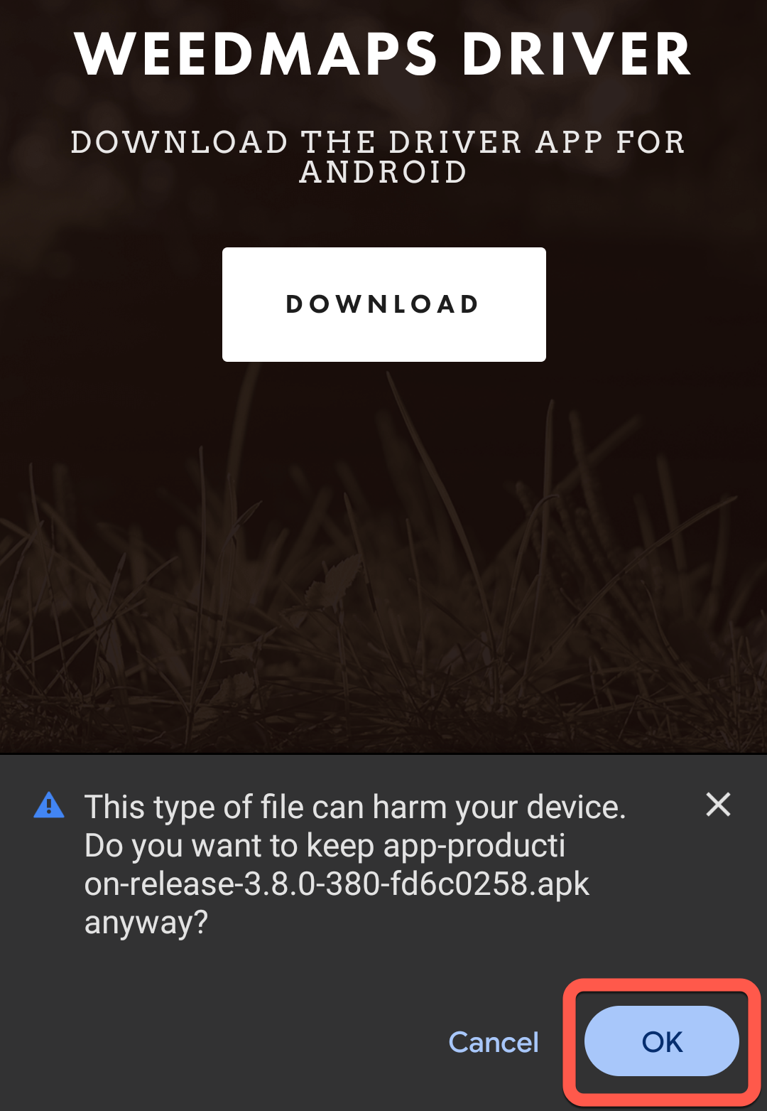 WM Orders: How to install the wm driver app for Android