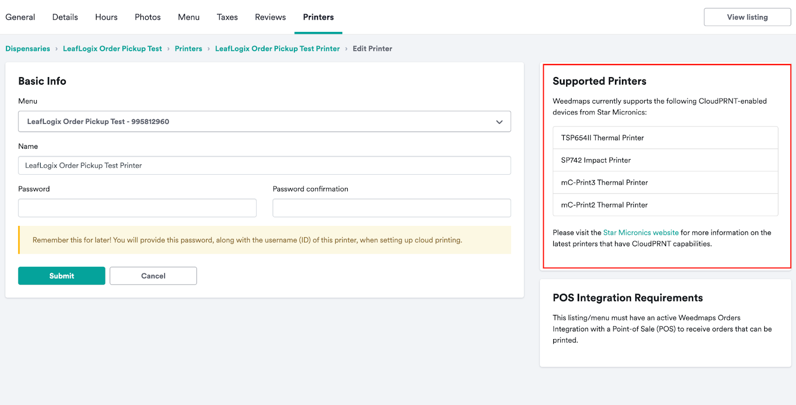 WM Admin: How to set up cloud printing