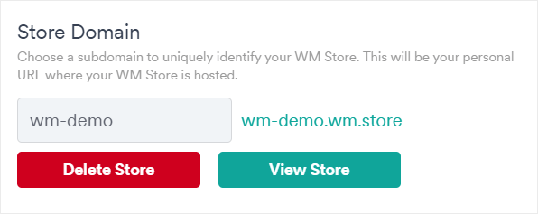 WM Store: How to create a store domain
