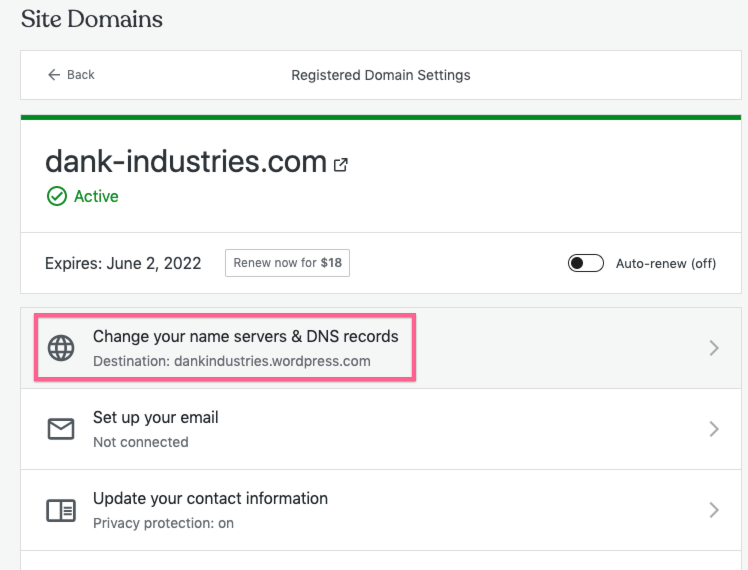 WM Store: How to create a cname record for your WordPress domain